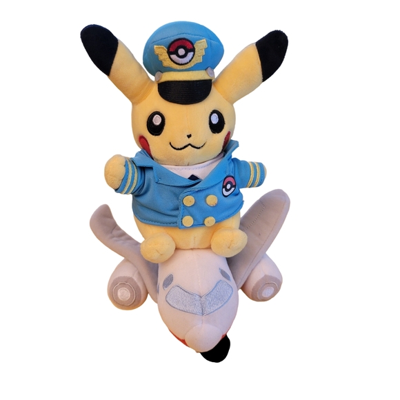 Toys | Pokemon Center Exclusive Airplane Pikachu Plush Extremely Rare 9 ...
